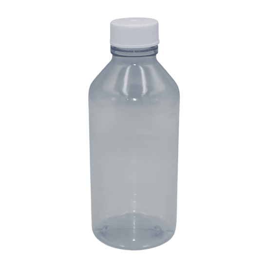 200ml Medical Round Amber or Clear PVC Bottle & Screw Cap - Contour ...